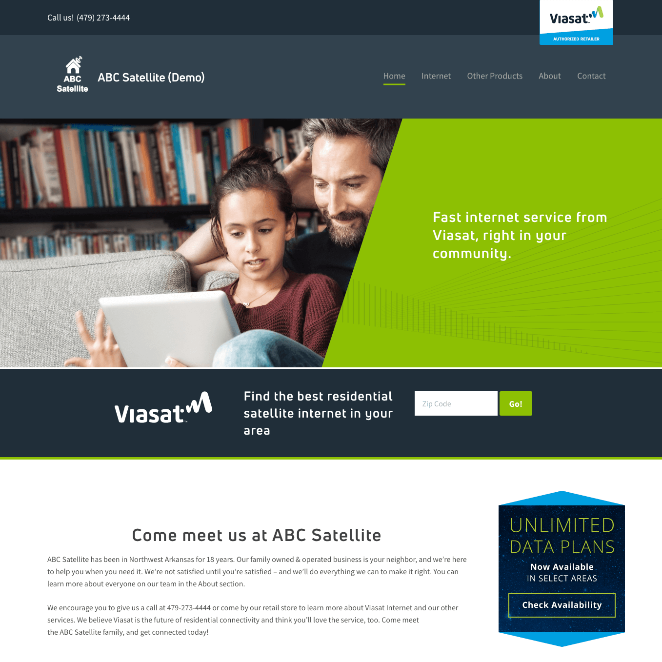 Create Your Site | Viasat Retailer
